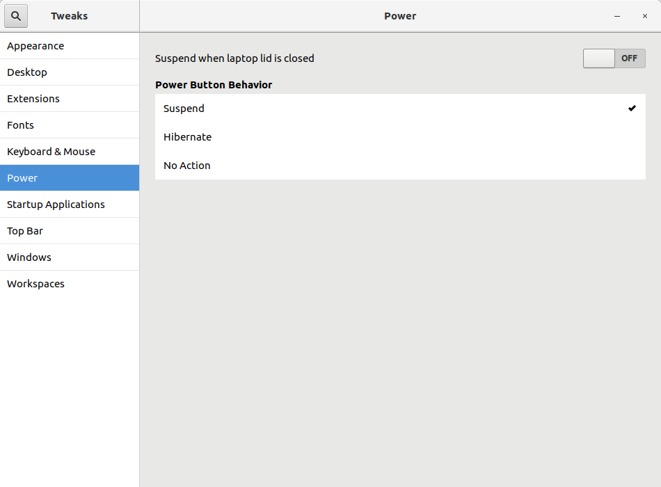 The power category of the Tweak Tool is confusing. : r/gnome